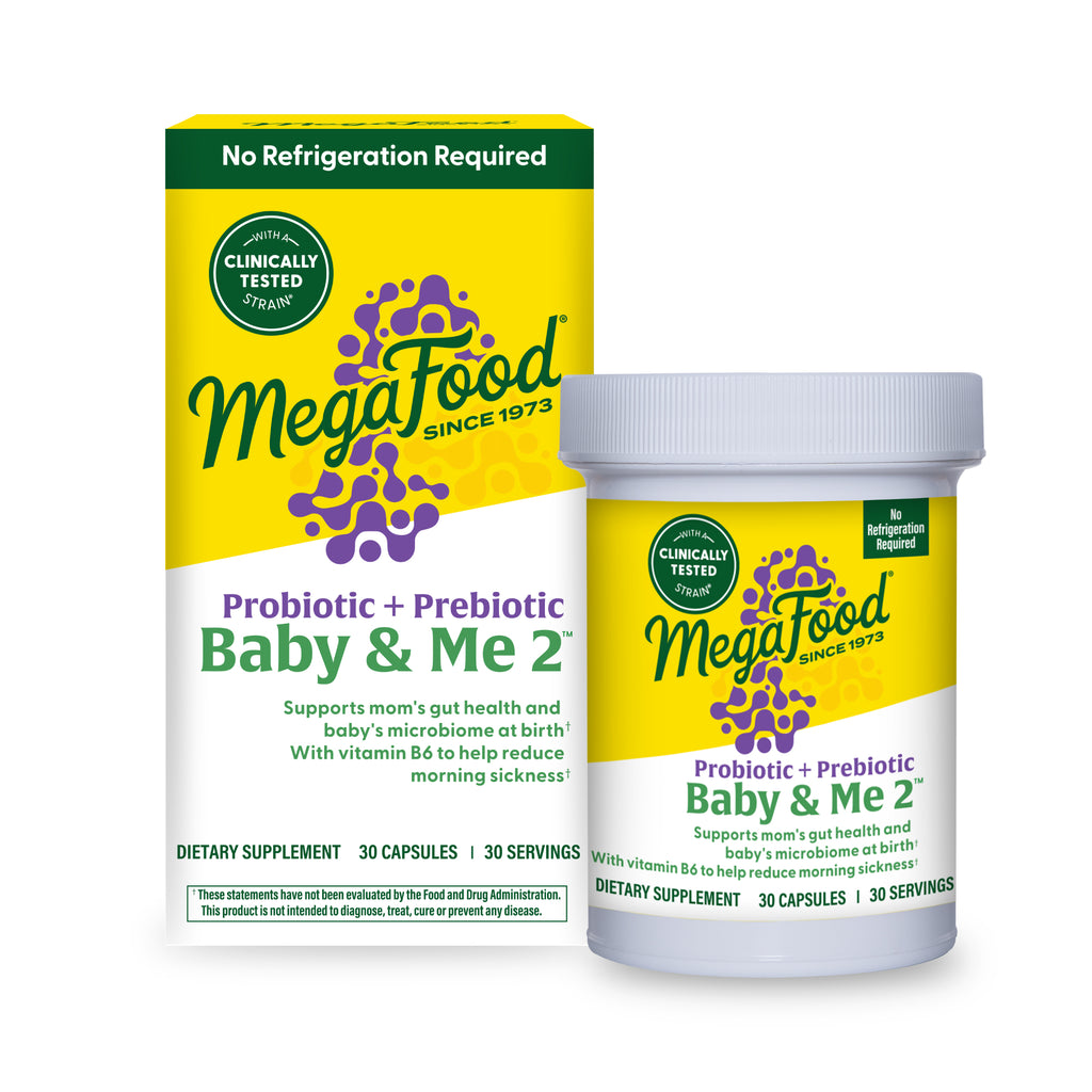 Baby & Me 2 Prenatal Probiotic + Prebiotic - Shelf Stable - Clinically ...