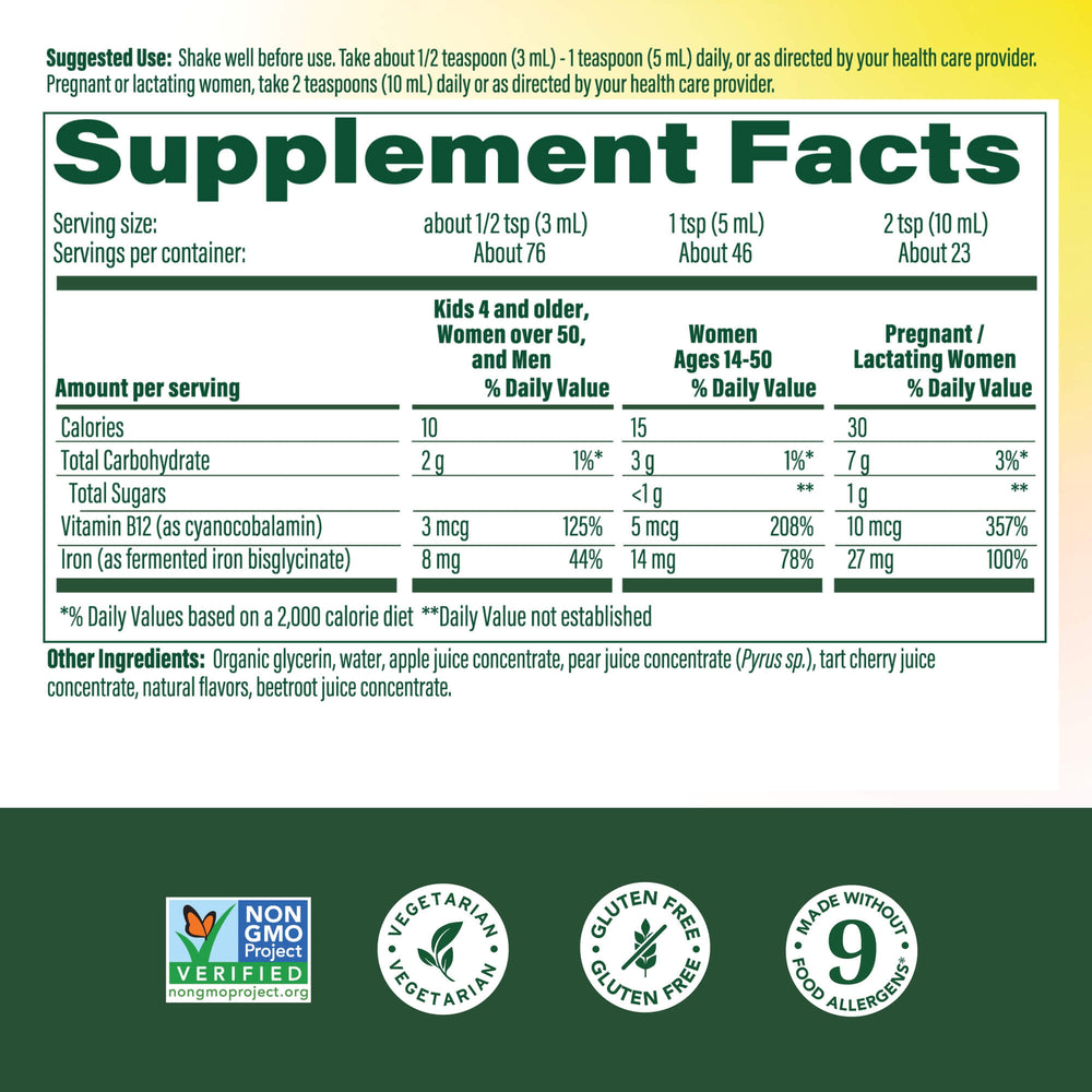 Liquid Iron Supplement | Blood Builder® Liquid Iron Once Daily | MegaFood
