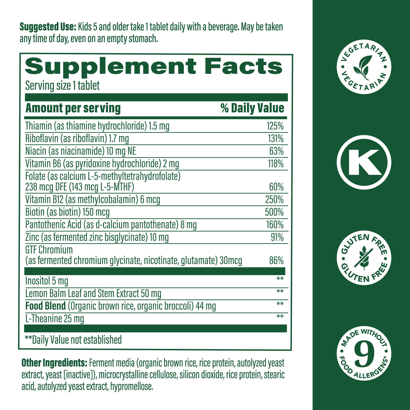 Kids B Complex Multivitamin | Vitamin B for Kids | MegaFood