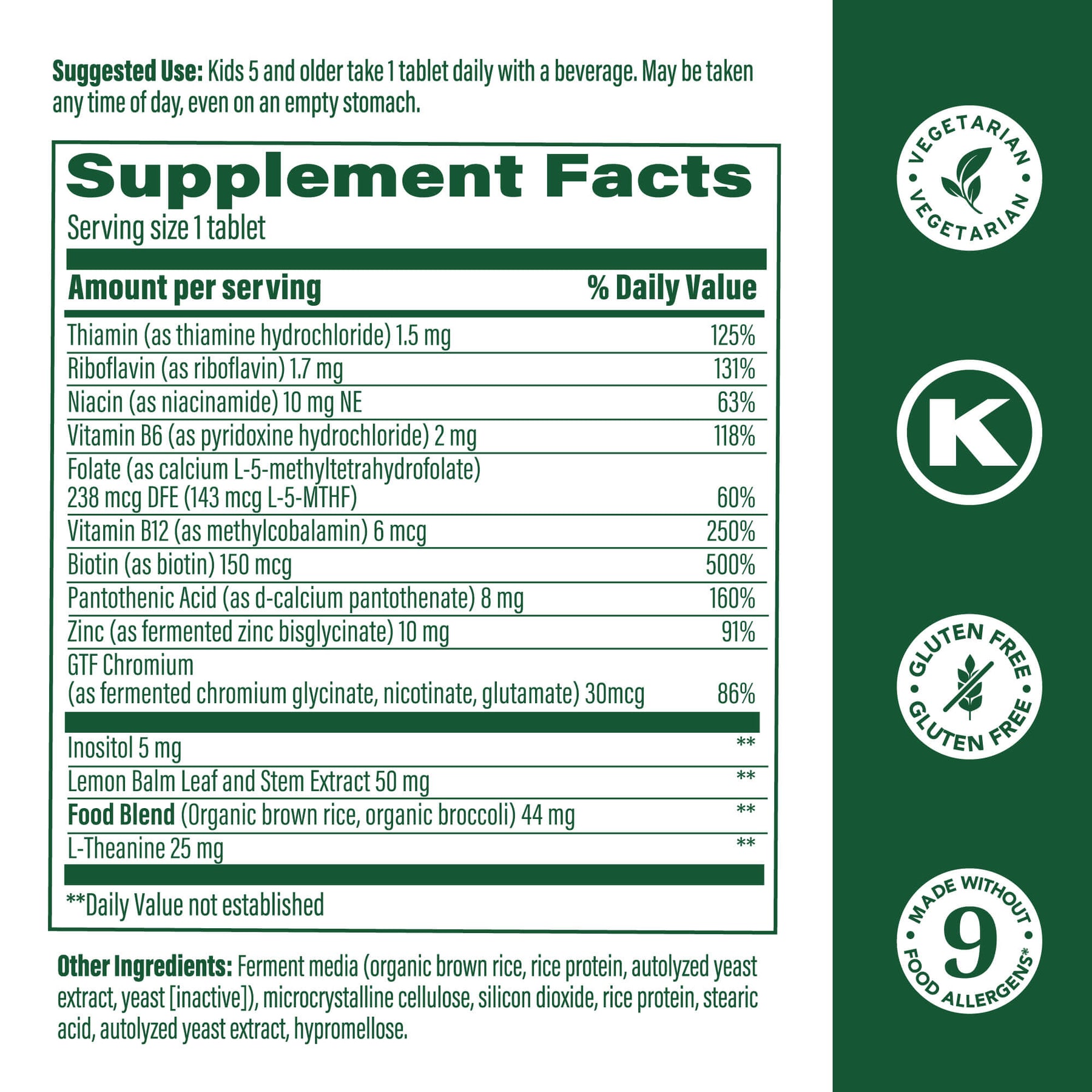 Kids B Complex Multivitamin | Vitamin B for Kids | MegaFood