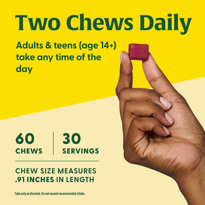 Relax + Calm† Magnesium Soft Chews | Grape-Flavor Chews | MegaFood