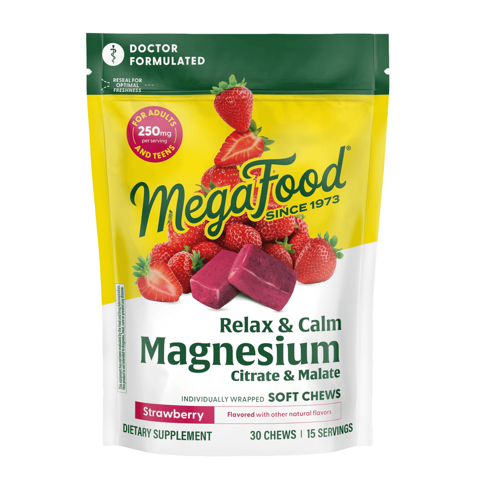 Relax + Calm† Magnesium Soft Chews - Strawberry | MegaFood