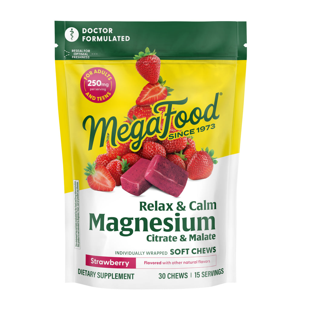Relax + Calm† Magnesium Soft Chews - Strawberry | MegaFood