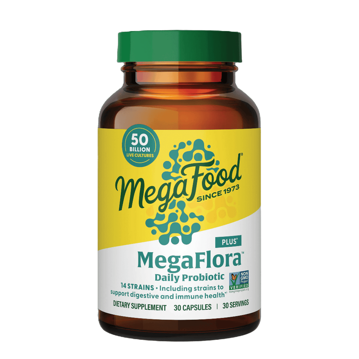 MegaFlora® Probiotic Plus - 14 Strains - 50 Billion live cultures | Gut ...