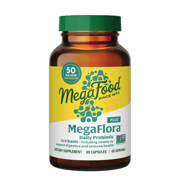 MegaFlora® Probiotic Plus - 14 Strains - 50 Billion live cultures | Gut ...