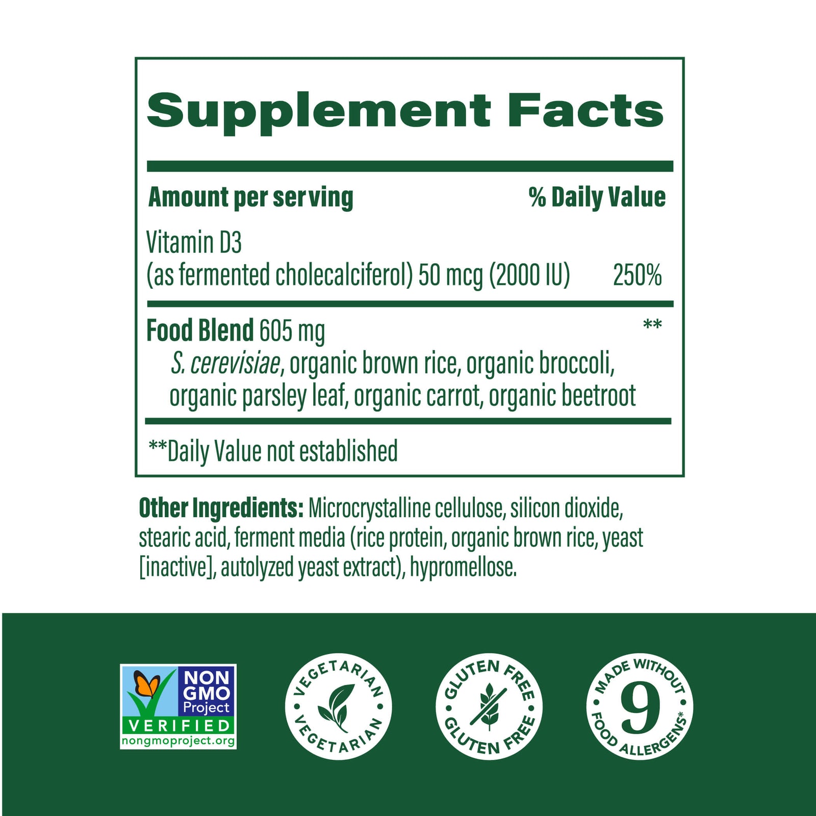 Vitamin D3 2000 IU | MegaFood | Immune Health