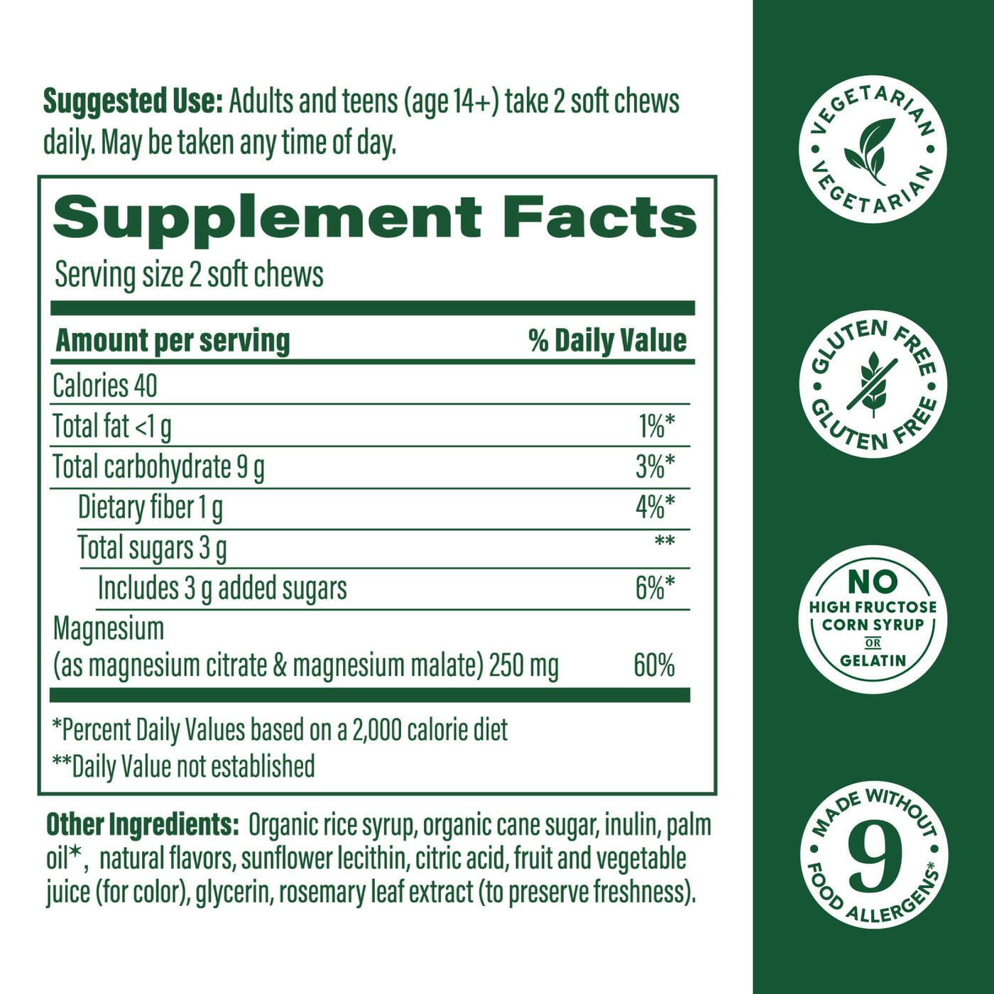 Relax + Calm† Magnesium Soft Chews | Grape-Flavor Chews | MegaFood