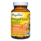 MegaFlora® Probiotic + Prebiotic with Turmeric - 14 Strains - 50 Billi